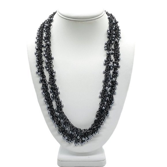 Dom by Dominique | Jewelry | Dom By Dominique Cohen Black Hoop Pearl ...